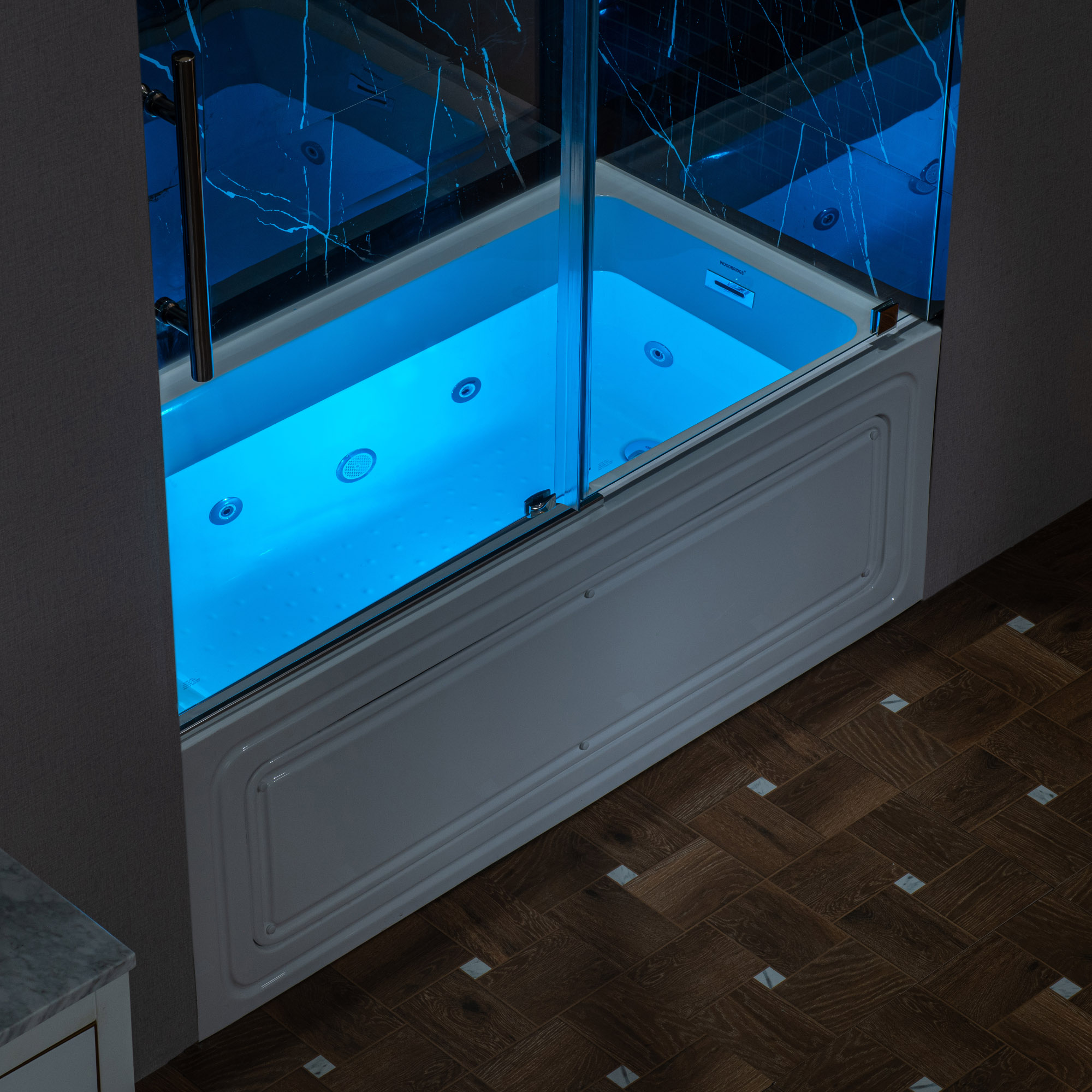 ᐅ【WOODBRIDGE 60" x 30" Alcove Acrylic Rectangular Whirlpool Heated ...